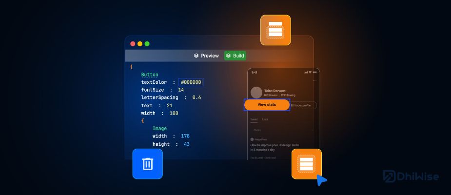 DhiWise Smart Flutter Editor With Powerful Customization Features