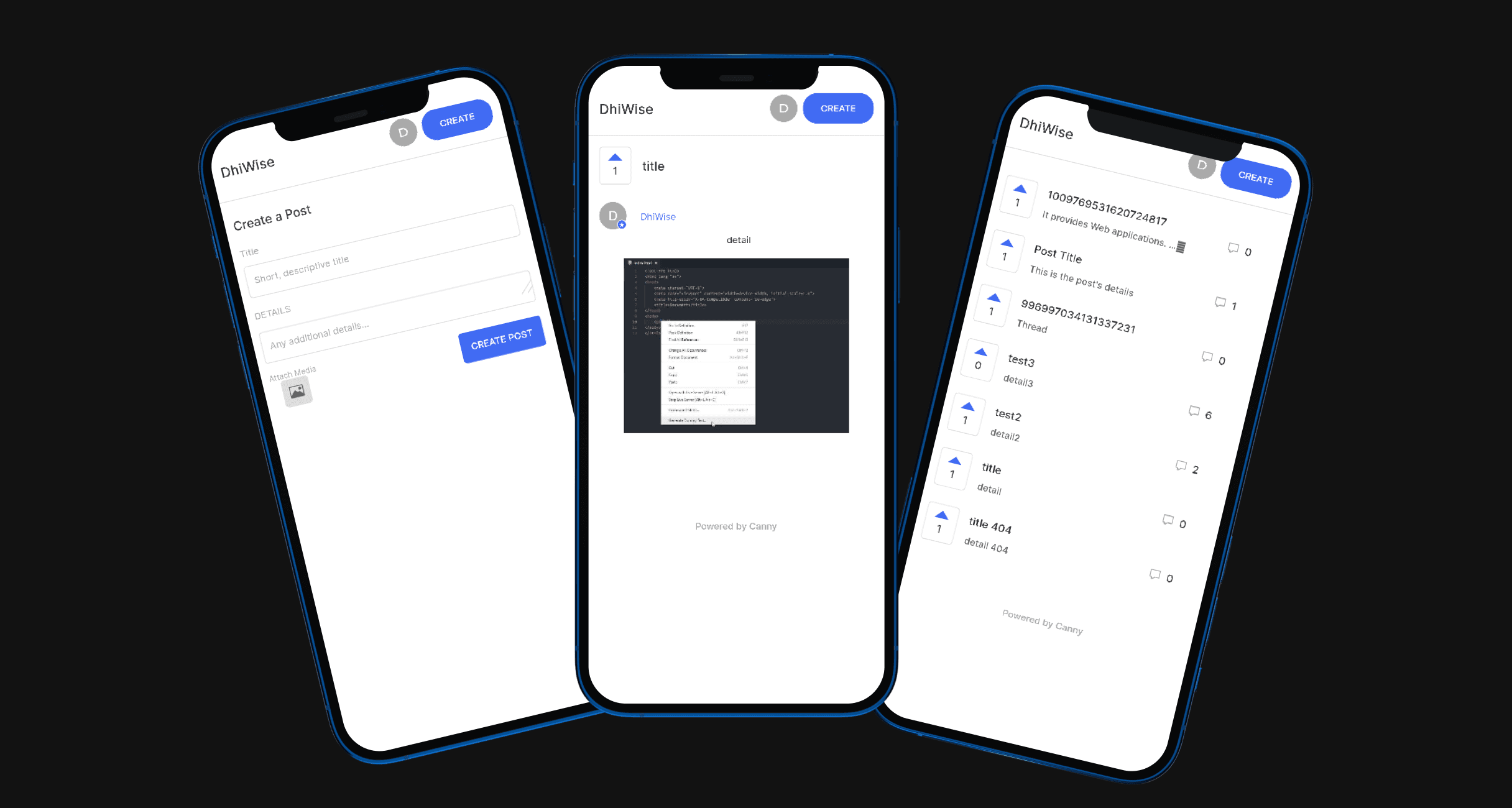 Build Mobile Flutter Feedback app with Canny using DhiWise