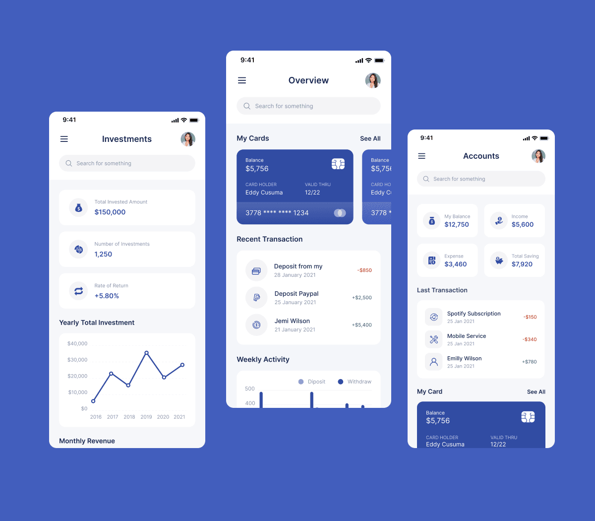 Soft bank: Online banking app UI kit for Flutter by DhiWise
