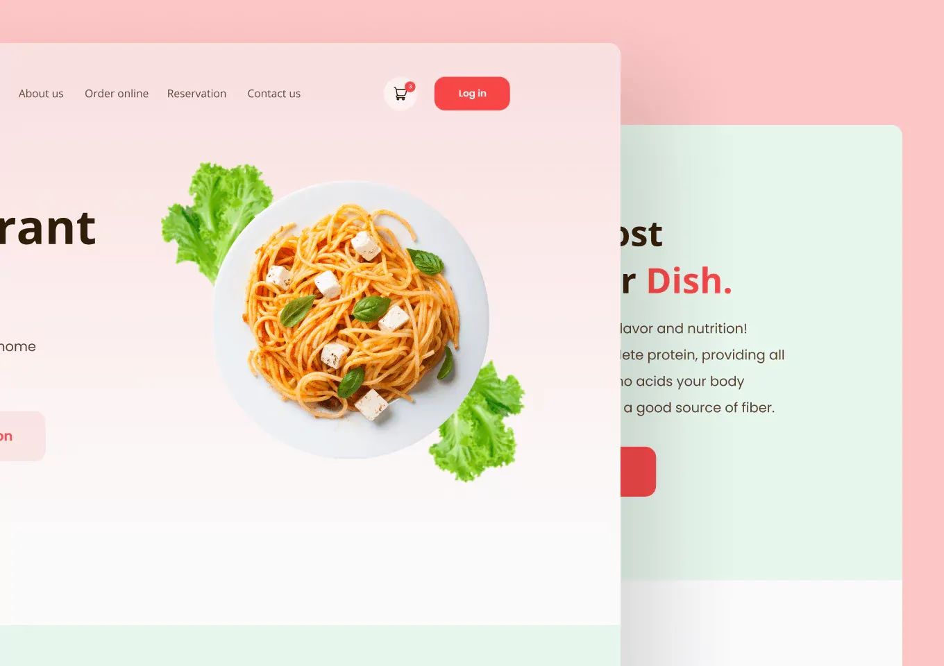 Restaurant Website Template for React Web App by DhiWise
