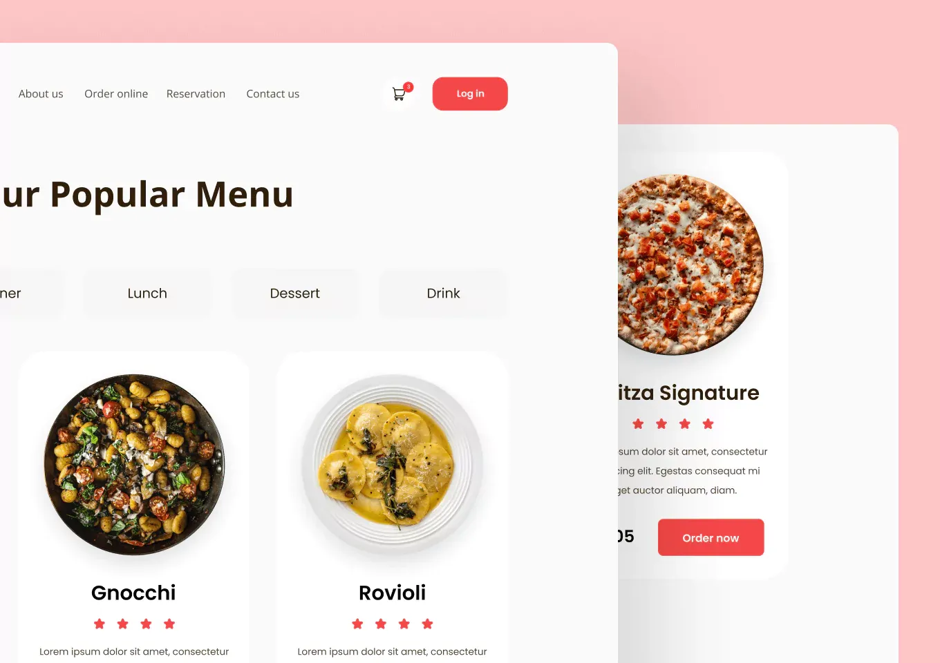 Restaurant Website Template for React Web App by DhiWise