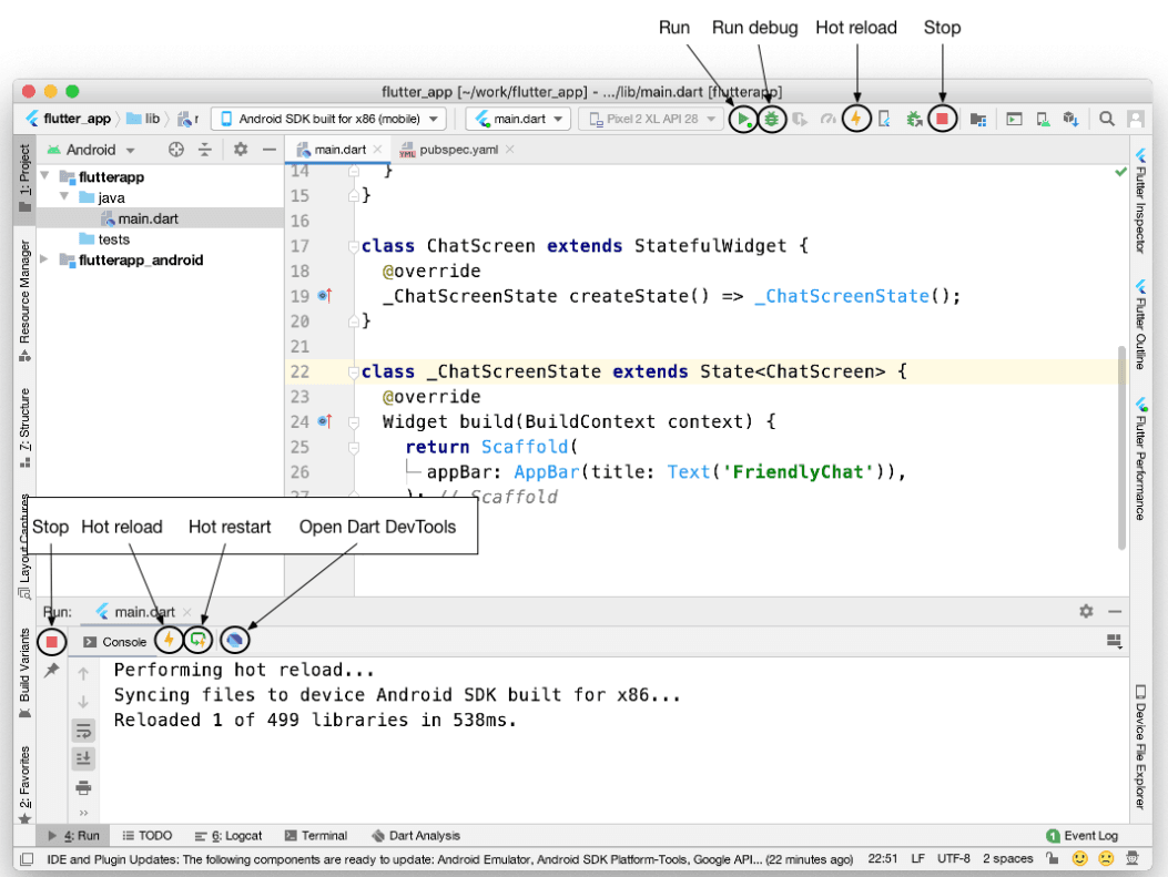 What are Hot Reload and Hot Restart in Flutter App Development?
