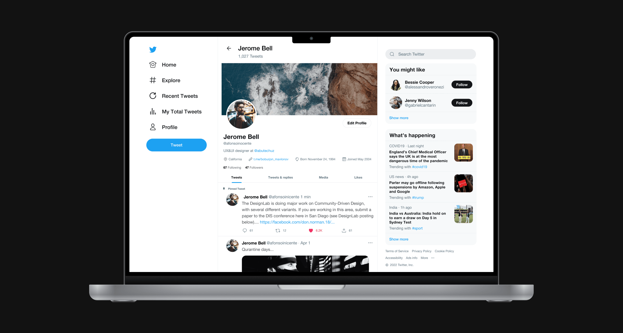 Build React web app from Figma with Twitter & WhatsApp APIs